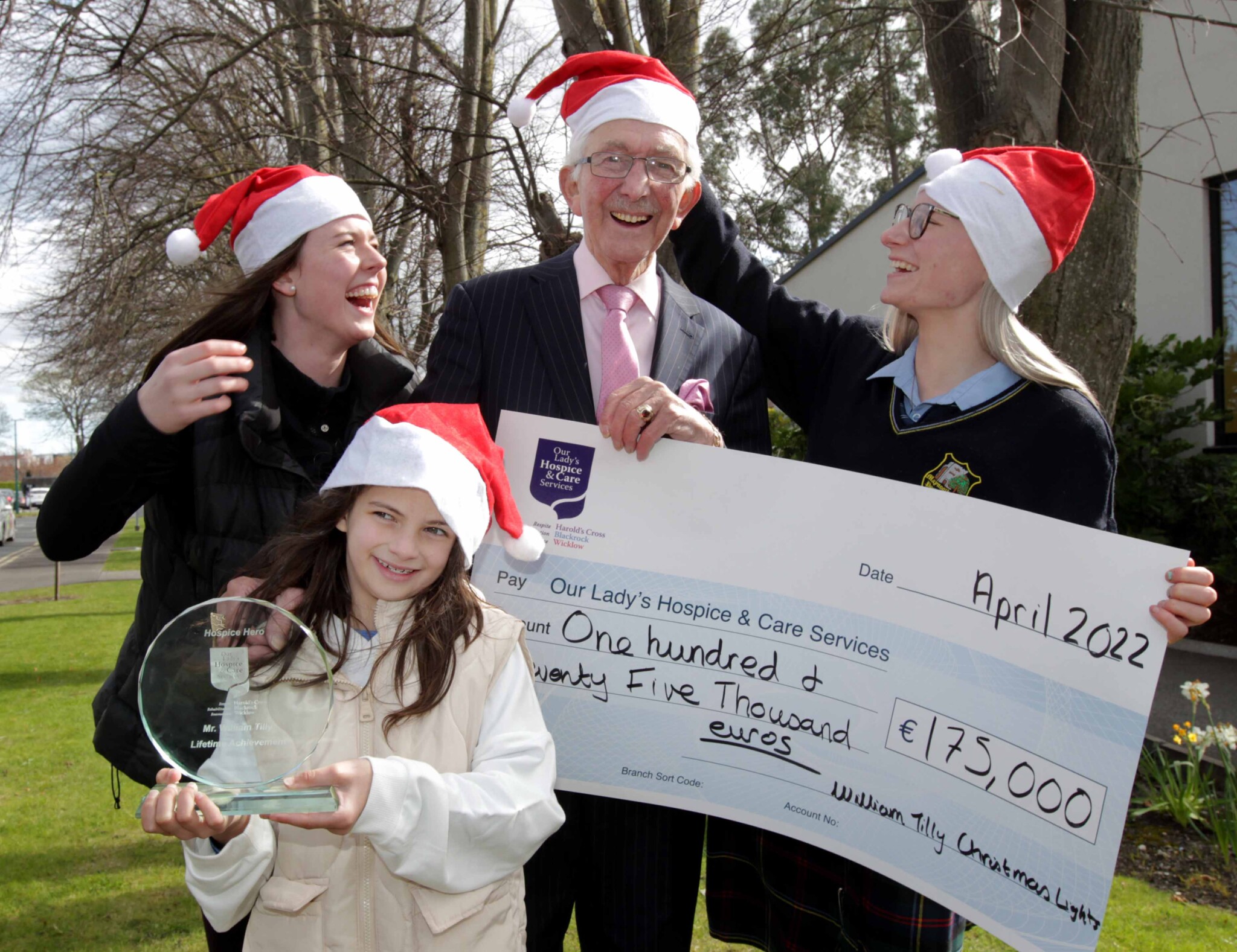 William Tilly, pictured with his grandchildren (from left) Ava Tilly ...