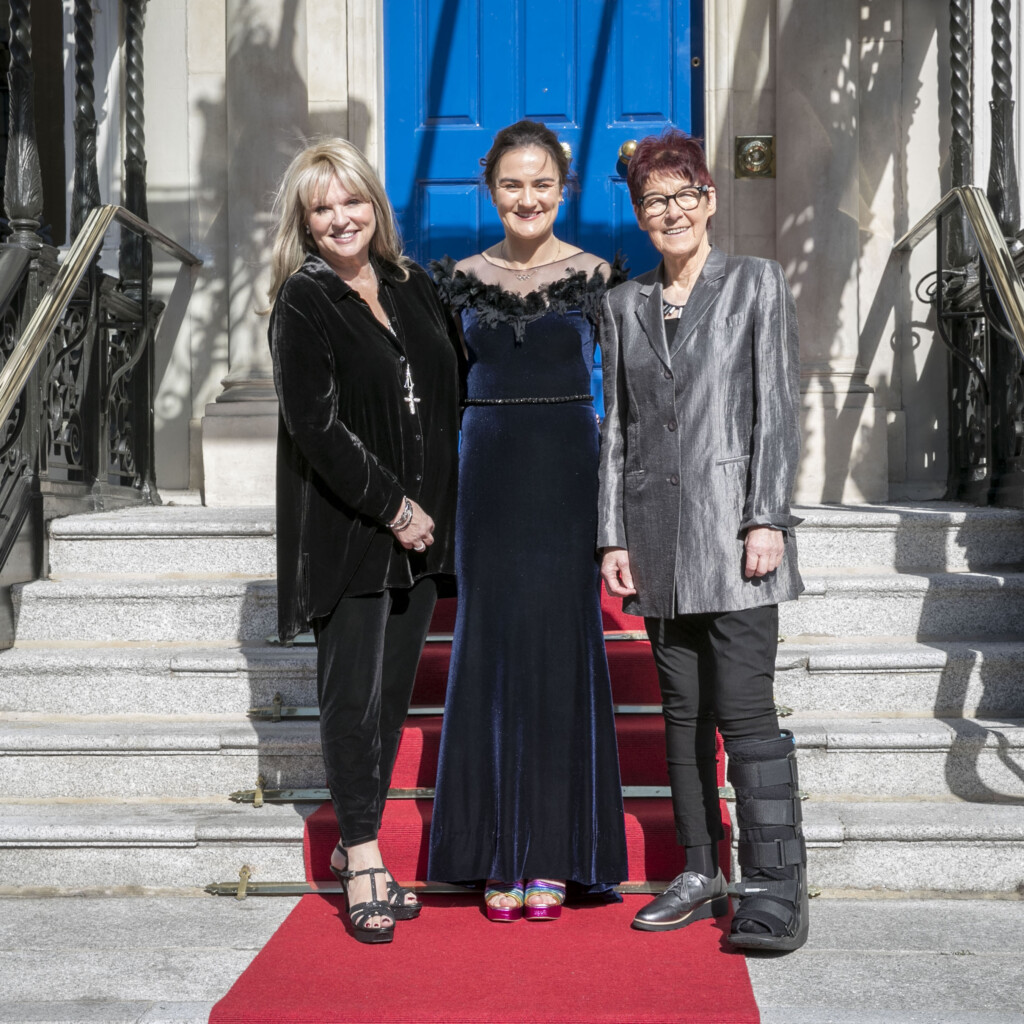 Pictured at the Mansion House before the ceremony on Saturday evening ...