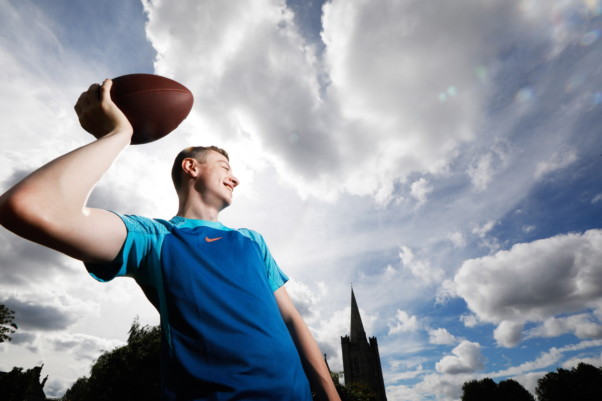 Luke Murphy from YMCA Dublin celebrates the conclusion of YMCA Dublin’s ...