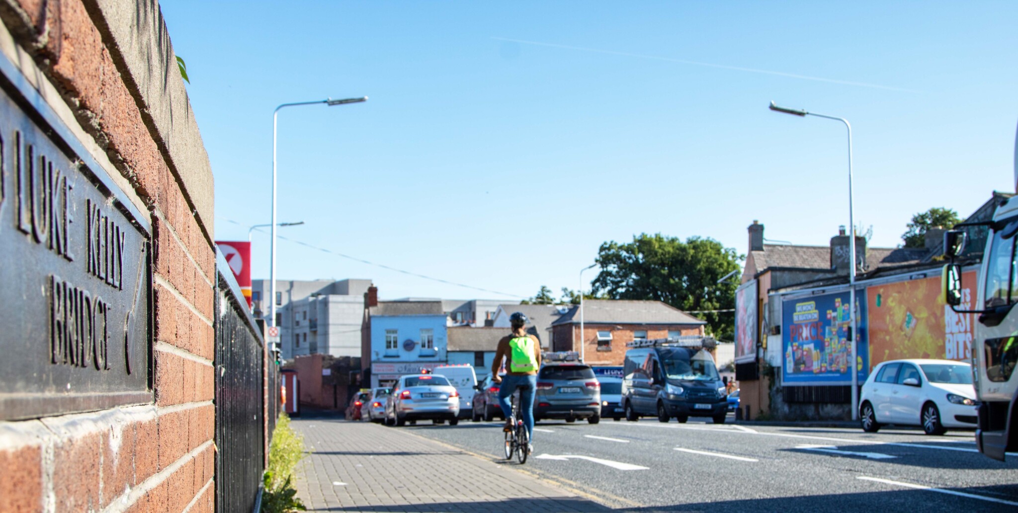 Luke Kelly Bridge this morning. Picture credit: Paul Reardon