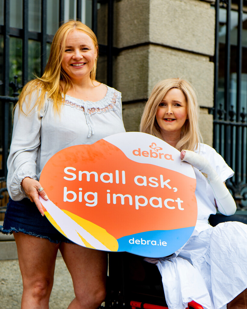 Aoife Murdock, left, and Emma Fogarty at the launch of Debra’s ‘Small ...