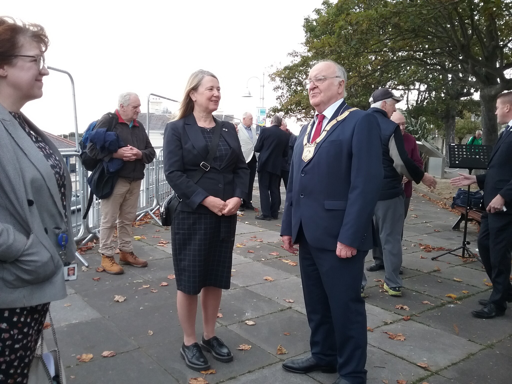 An Cathaoirleach with Katy McNeil Scottish Government Representative