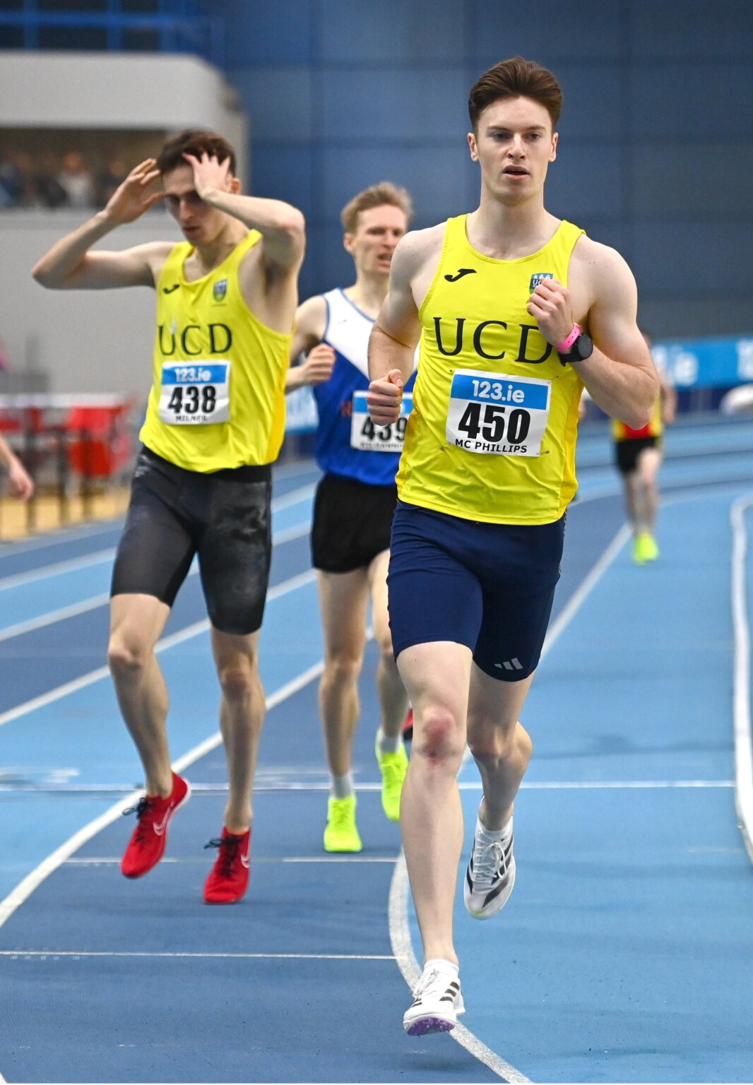 The men’s 800m race went the way of Cian McPhillips (UCD AC) (pictured ...