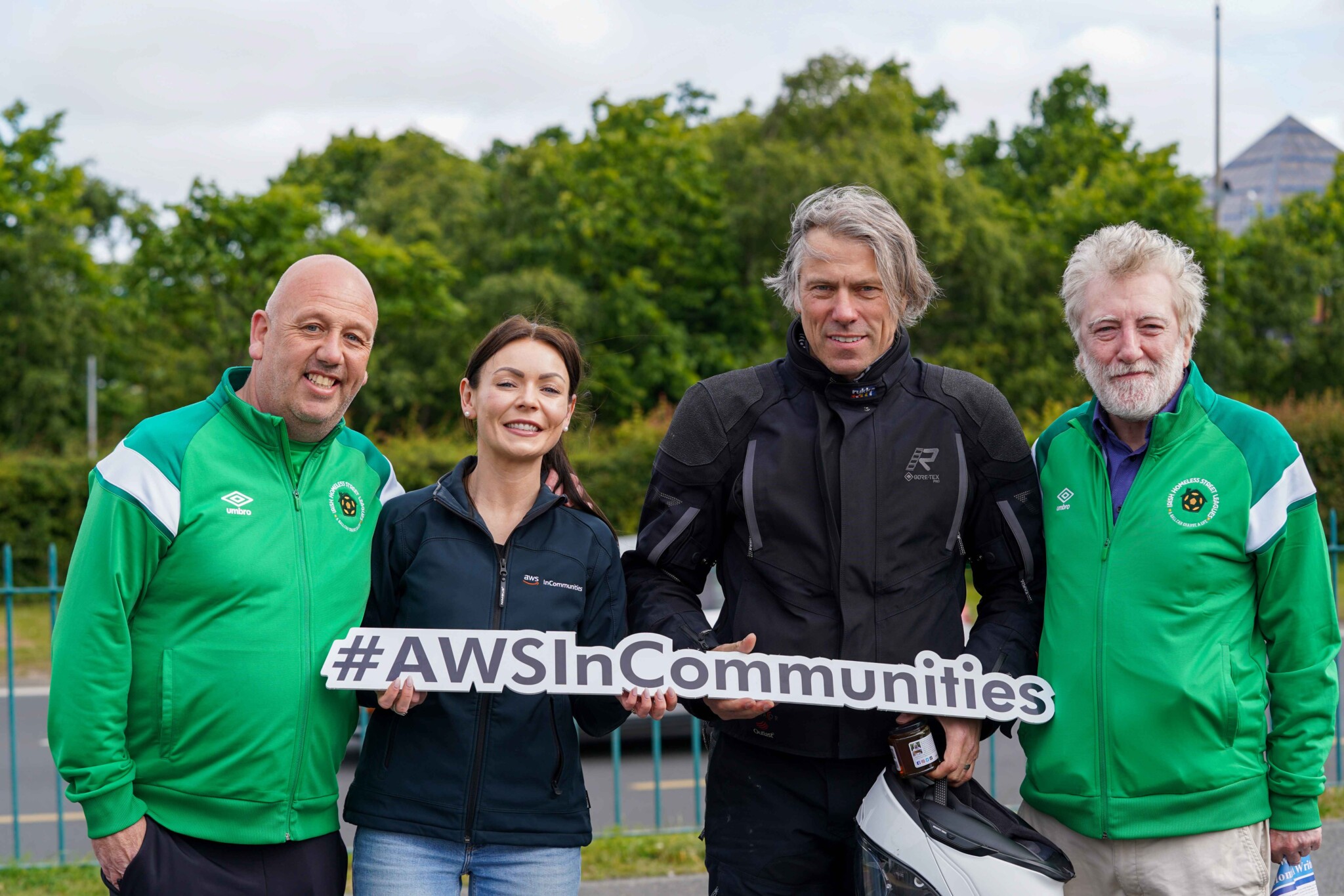 Pictured from left: Kevin Leavy, Joanne Reynolds, AWS Community ...