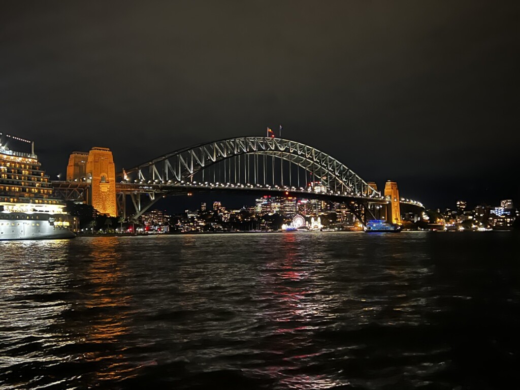 Sydney Harbour Bridge at night. Picture credit: Celeste McDonald