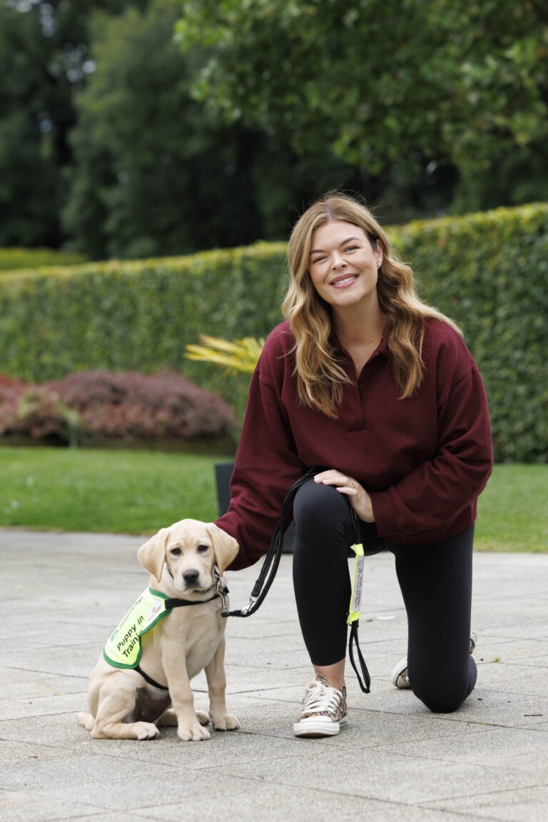 Doireann Garrihy with Puppy in Training Renee