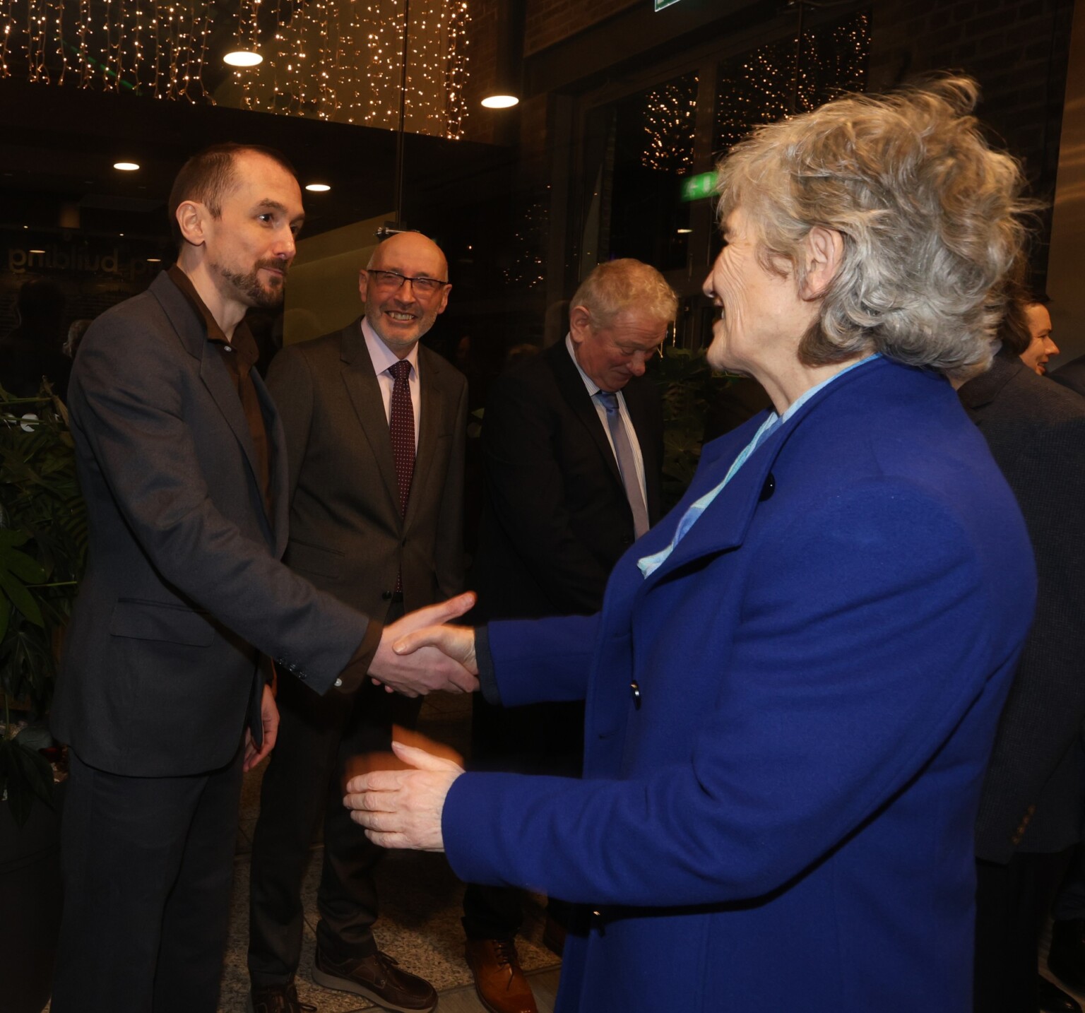 Pictured with President of Ireland Catherine Connolly at a special ...